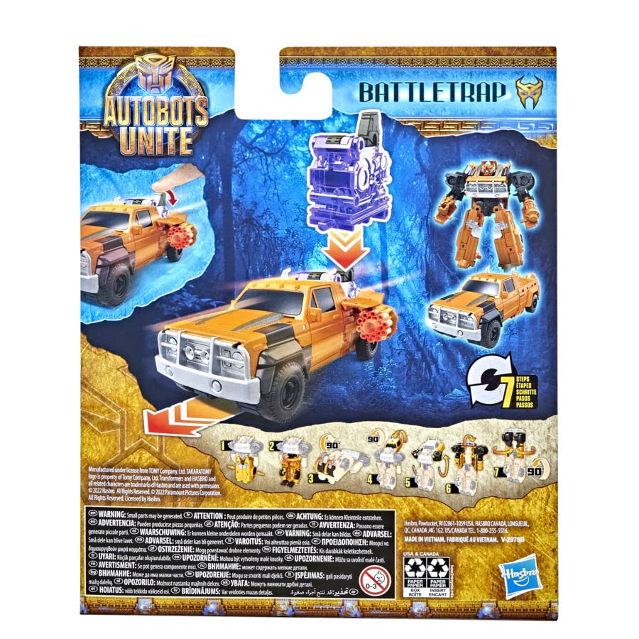 Transformers Rise of The Beasts Autobots Unite Power Plus Series Battletrap 5" Action Figure