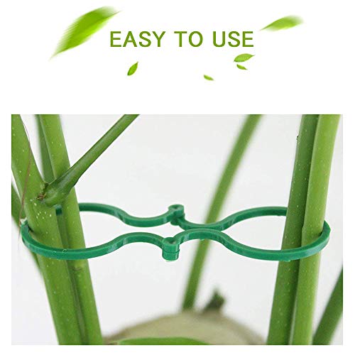 Plant Twist Clip Ties Garden Plant Support Clips Vegetables Tomato Vine Flower Clips Plant Locks for Securing Plants(100 Pcs )
