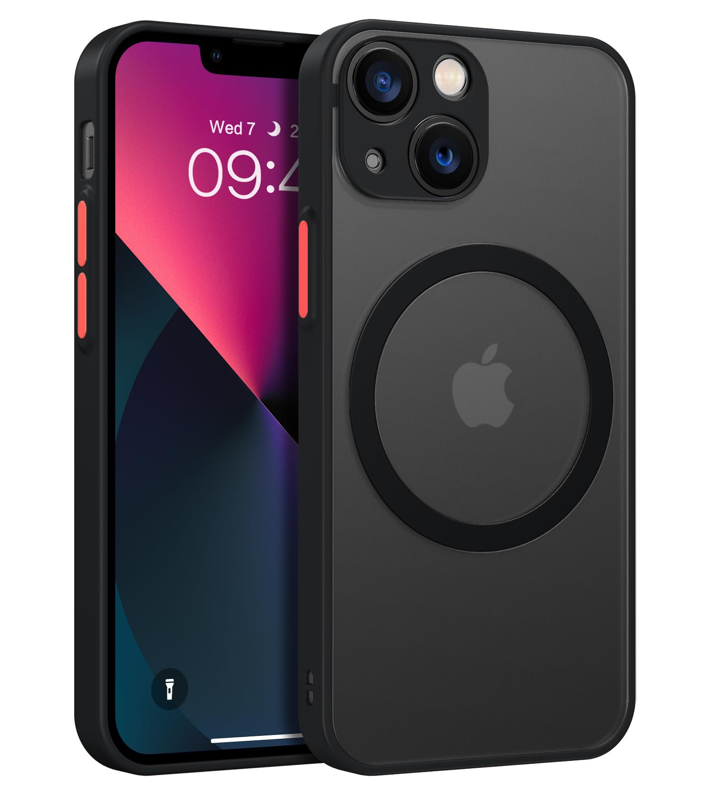 BENTOBEN iPhone 13 Mini Case, Case iPhone 13 Mini Magnetic Case [Compatible with MagSafe] Translucent Matte Shockproof Anti-Fingerprint Anti-Scratch Protective Cover for iPhone 13 Mini, 5.4’’ Black