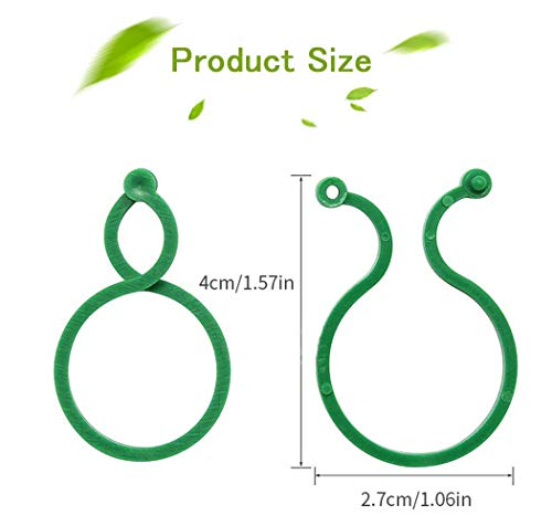 Plant Twist Clip Ties Garden Plant Support Clips Vegetables Tomato Vine Flower Clips Plant Locks for Securing Plants(100 Pcs )