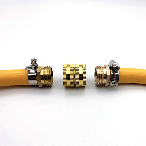 3 Pack 3/4" Aluminium Garden Hose Connector with Dual Swivel, Double Female Swivel Quick Connector Adapter(Female)