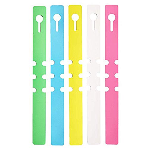 MR-LABELÂŽ Wrap Around Plastic Plant Nursery Garden Labels Tags-Waterproof- Assorted Color(100pcs)