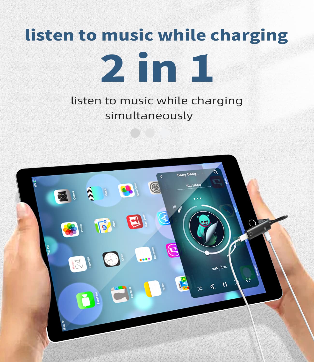 Iphone Headphone Adapter Audio and Charge Dongle Jack Splitter 2 in 1 Dual Lightning Adaptador Para Charger AUX Cable MFI Certified Compatible for 13 12 11 Pro Max Mini Xs Se 7 X Xr 8 Plus Music