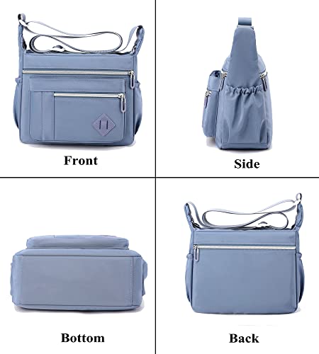 BASICPOWER Crossbody Bag Purse for Women, Multiple Pockets Lightweight Waterproof Shoulder Bags Travel Tote Handbag