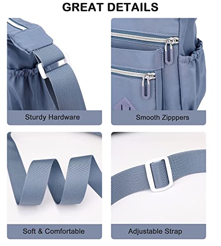 BASICPOWER Crossbody Bag Purse for Women, Multiple Pockets Lightweight Waterproof Shoulder Bags Travel Tote Handbag