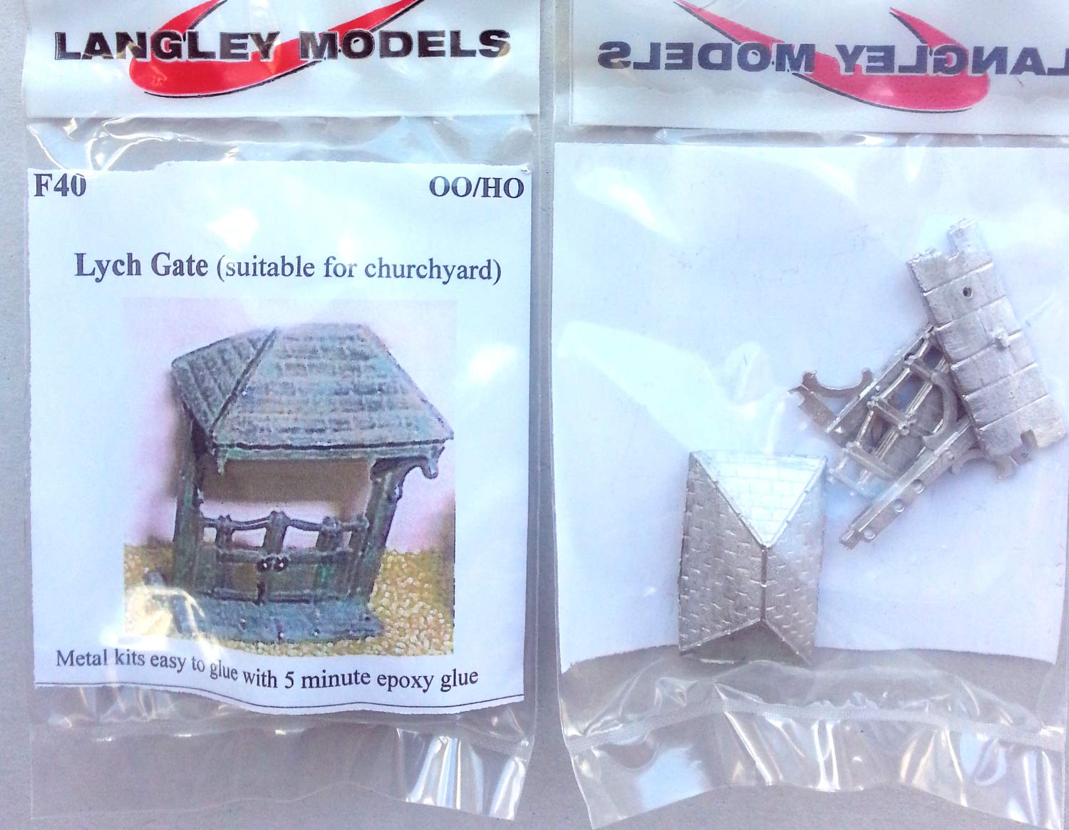 Langley Models Lych Gate Suitable for Churchyard OO Scale UNPAINTED Kit F40