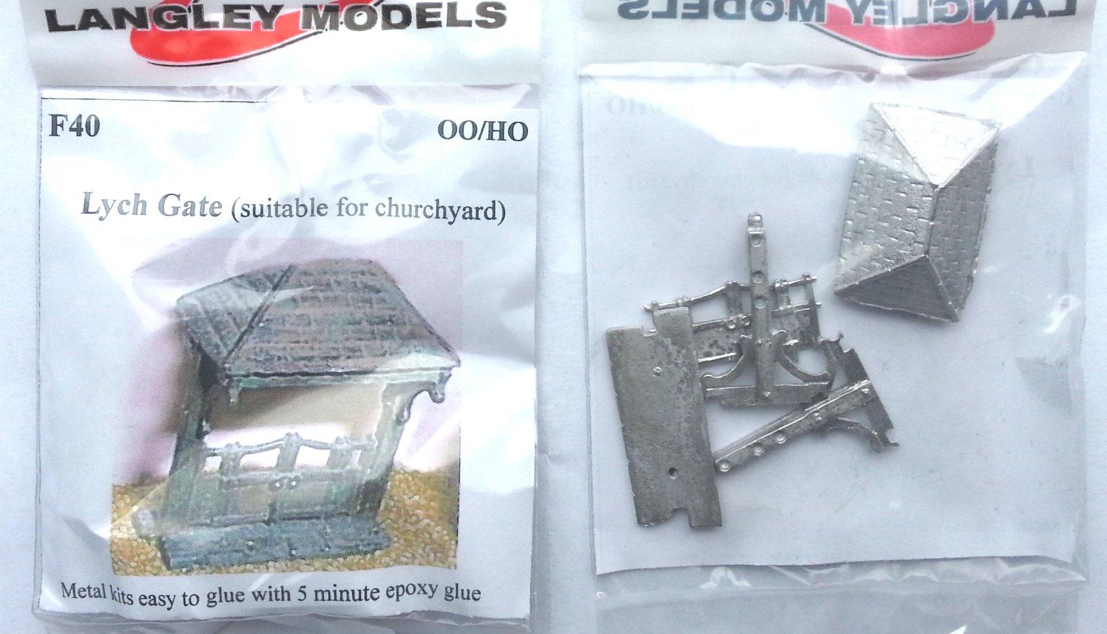 Langley Models Lych Gate Suitable for Churchyard OO Scale UNPAINTED Kit F40