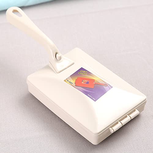 Handheld Carpet Sweeper, Double Roller Short Handle Dust Cleansing Brush Manual Sweeping Brush for Bed Clothes Desktop Carpet Sofa