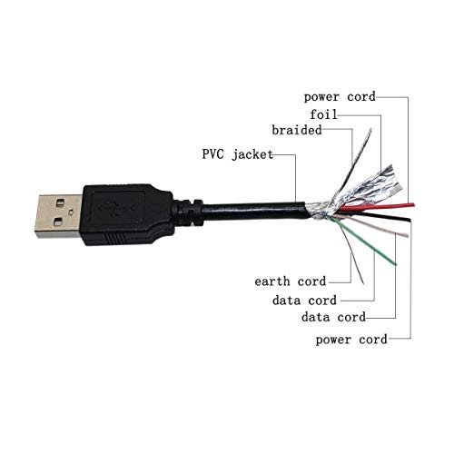 Marg Setup USB Cable Laptop PC Data Cord for Bose SoundTouch 412540 355150-1200 Sound Touch Portable Wi-Fi Music System Aiwa Exos-9 Exos9 Portable 200W Wireless Bluetooth Speaker
