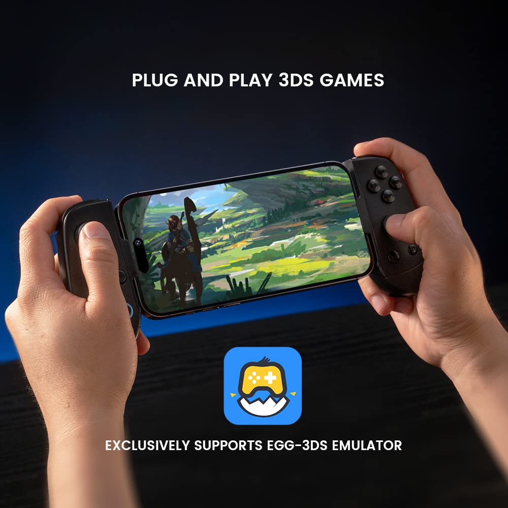 leadjoy M1B Phone Game Controller for iPhone, Mobile Gaming Controller with Pass-through Charging, Play Xbox, GeForceNOW, COD, Diablo, Genshin Impact and more