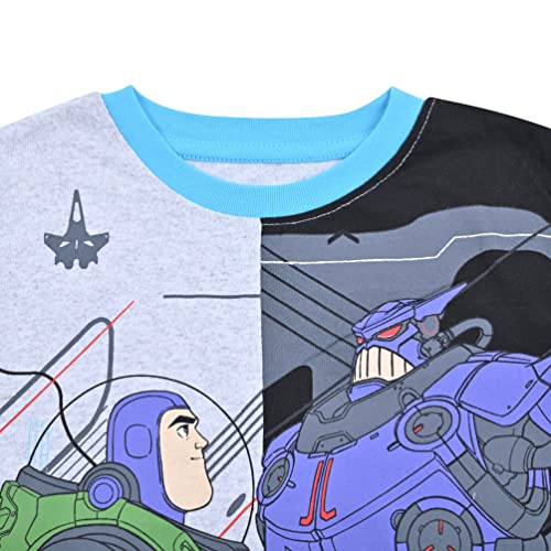 Disney Toy Story Boys’ Buzz Lightyear T-Shirt for Little Kids – Grey/Black