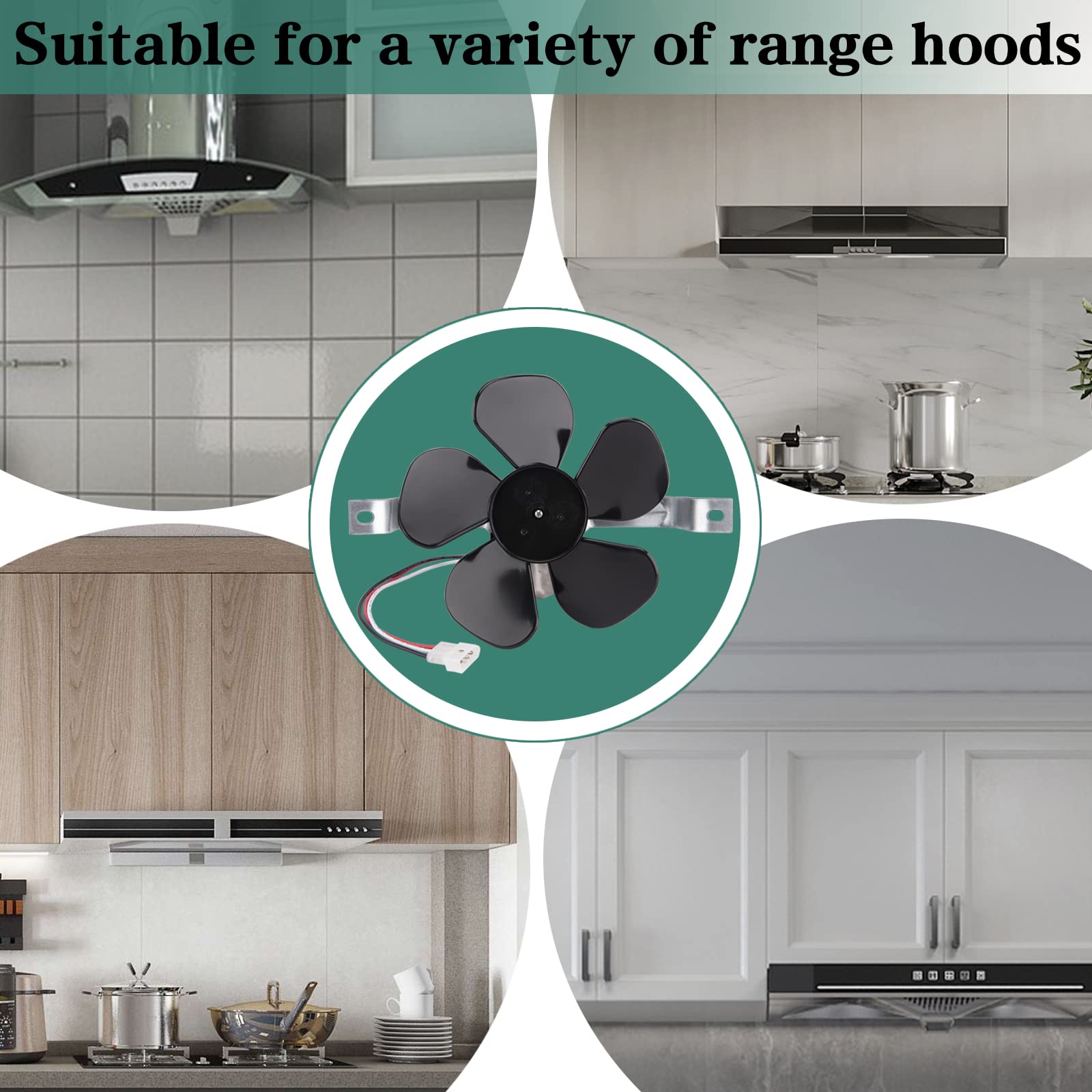 97012248 Range Hood Fan Motor Replacement for AP4527731,99080492,99080533,99080363,99080410,1172615,97005161,Compatible with Kenmore & Broan