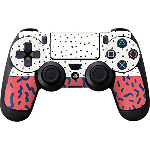 Skinit Decal Gaming Skin Compatible with PS4 Controller - Polka Dot Split Design