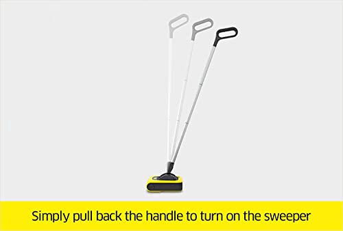 Karcher KB 5 Lightweight Multi-Surface Cordless Electric Floor Sweeper Broom - Ideal for Fur, Hair, Dirt, & Debris - 8.25" Cleaning Width, 30 Minute Runtime