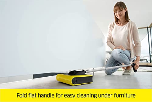 Karcher KB 5 Lightweight Multi-Surface Cordless Electric Floor Sweeper Broom - Ideal for Fur, Hair, Dirt, & Debris - 8.25" Cleaning Width, 30 Minute Runtime
