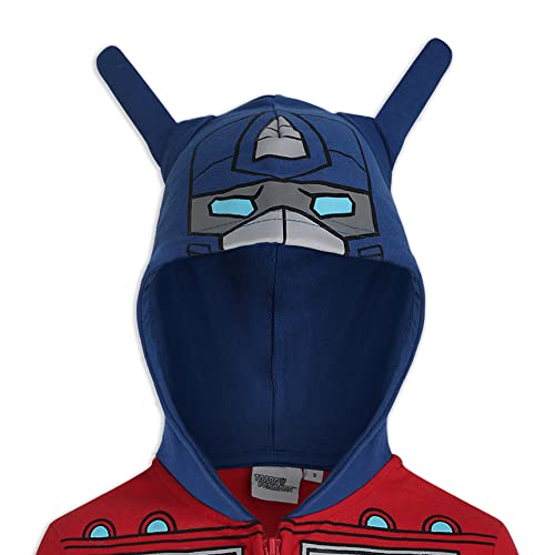Hasbro Transformers One Optimus Prime and Bumblebee Boys Zip Up Hoodie for Big Kids Red