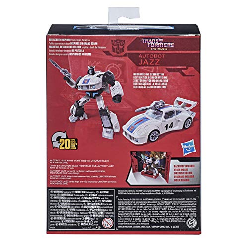 Transformers Toys Studio Series 86-01 Deluxe Class The The Movie 1986 Autobot Jazz Action Figure - Ages 8 and Up, 4.5-inch