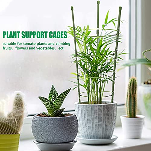 Adjustable Tomato Cage Plant Support Cages 36 inches Garden Cucumber Trellis，Plant Stake with 4 Adjustable Ring, Support Rings for Vegetables，Flowers，Fruit，Rose Vine Climbing Plants （4 Pack ）