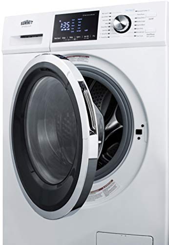 Summit SPWD2202W 24"" Washer and Dryer Combo with 2.7 cu. ft. Capacity 115 Volt Operation 16 Wash Cycles Delay Start Time Sanitary Cycle in White