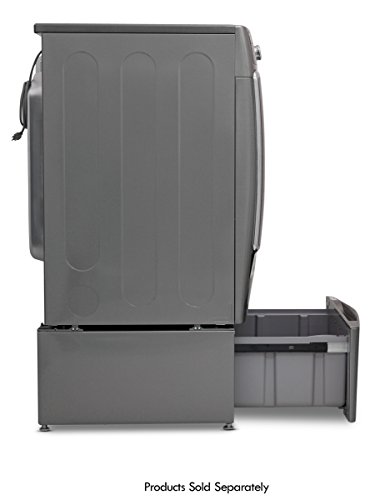 Kenmore Elite 51043 29" Wide Laundry Pedestal with Storage Drawer in Metallic silver