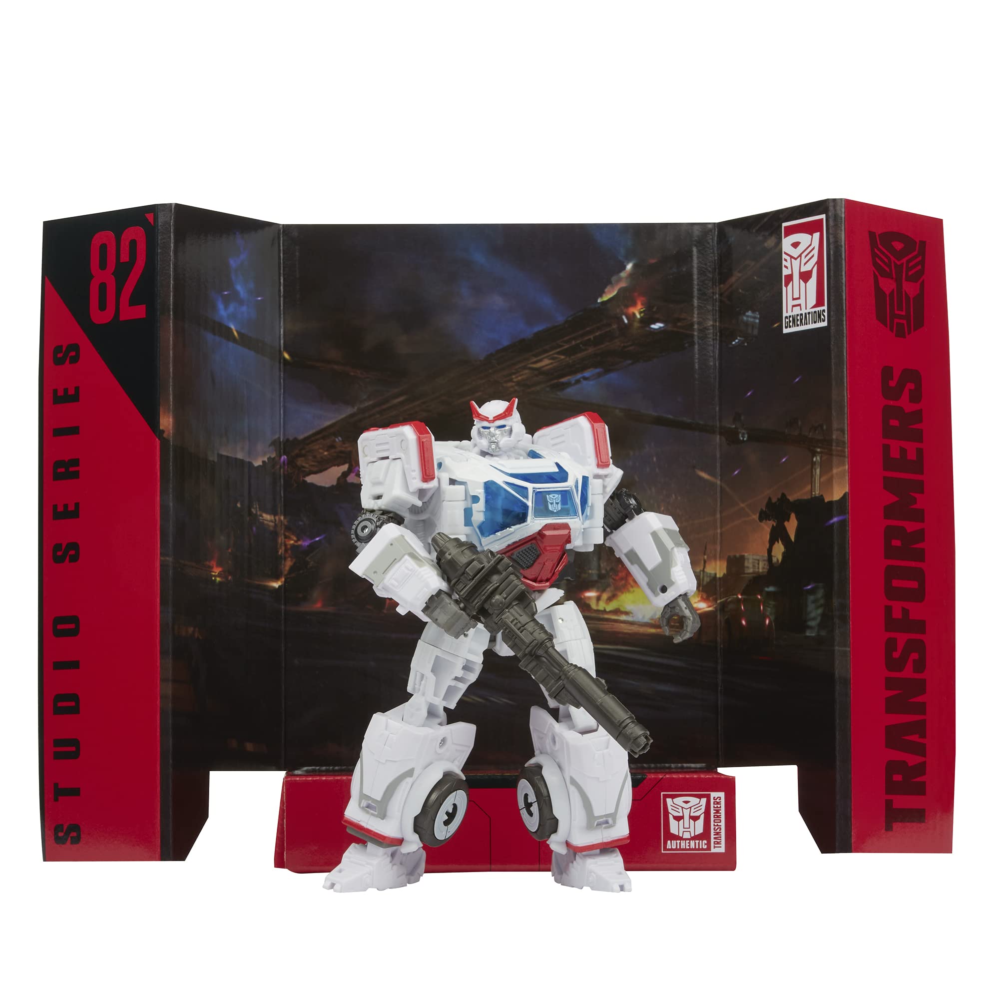 Transformers Toys Studio Series 82 Deluxe Class Bumblebee Autobot Ratchet Action Figure - Ages 8 and Up, 11-cm Multicolor