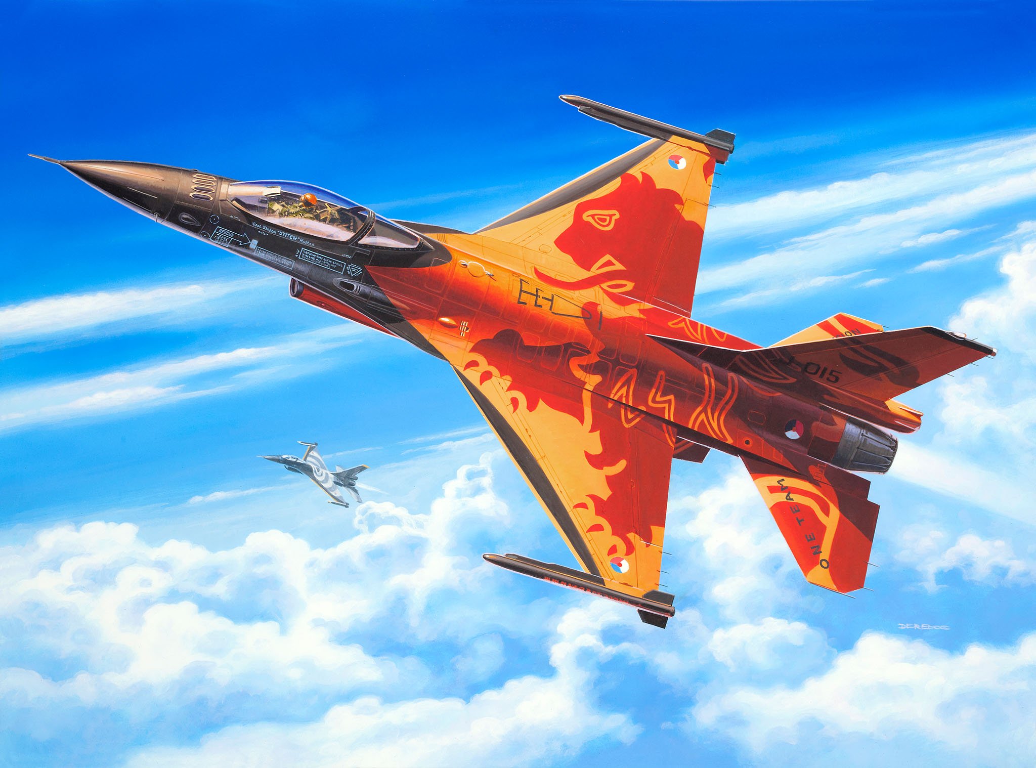 Revell Germany Lockheed Martin F-16 MLU Solo Display Plastic Model Kit (1/72 Scale)