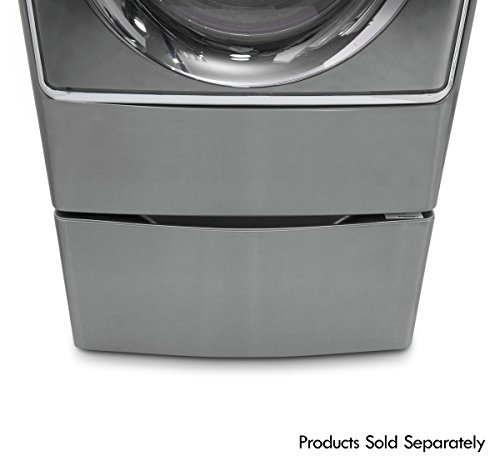 Kenmore Elite 51043 29" Wide Laundry Pedestal with Storage Drawer in Metallic silver