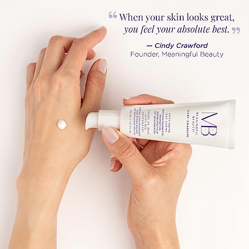 Meaningful Beauty Anti Aging Daily Skincare System with Crème de Serum, 3-pc kit, white