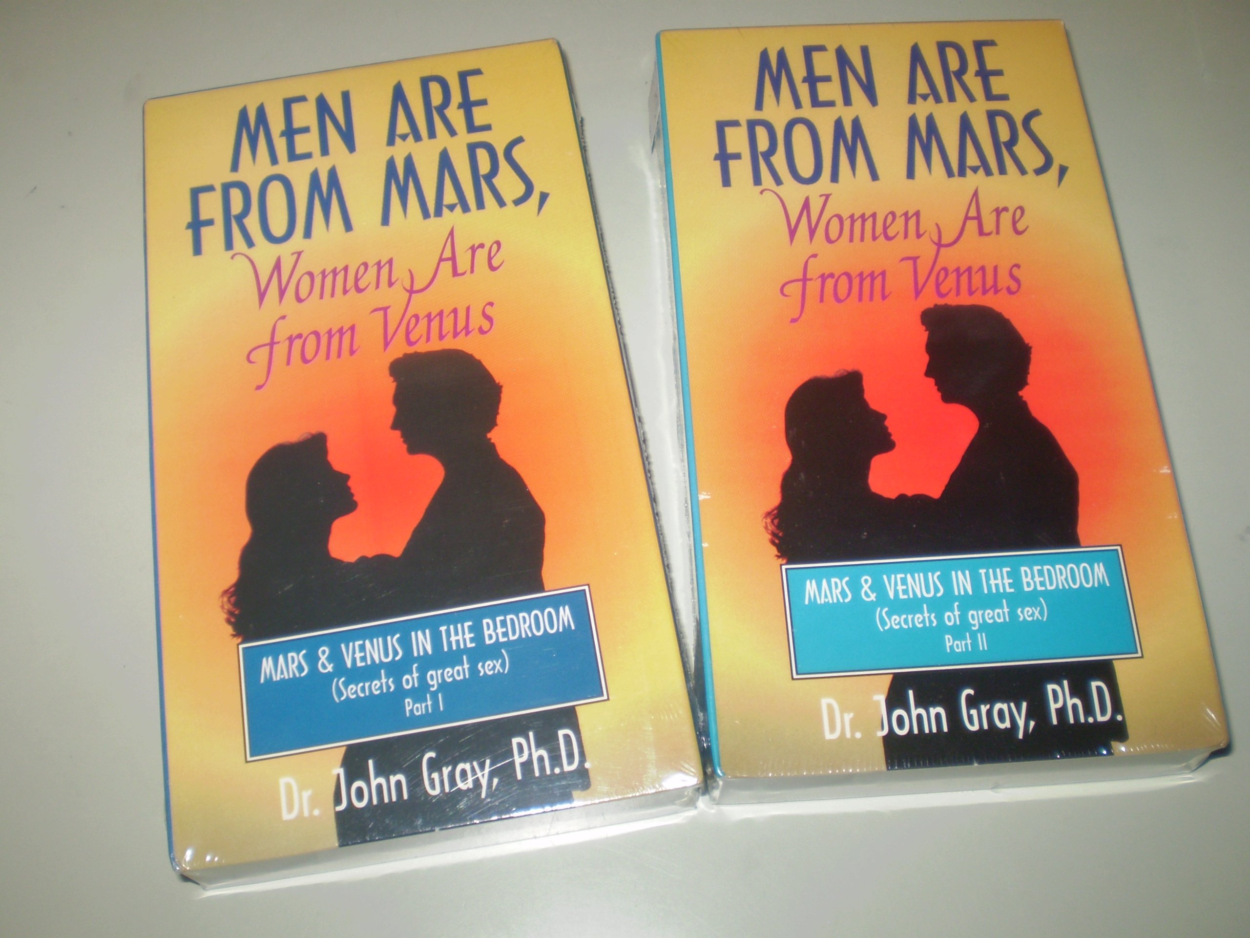 Mars & Venus in the Bedroom - Secrets of Great Sex Parts 1 & 2 - 2 new vhs