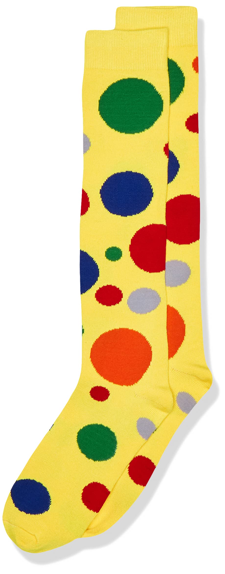 Rubies Women's Adult Polka Dot Clown Socks Costume Accessory for Themed Parties and Halloween, Multi Colored, One Size US