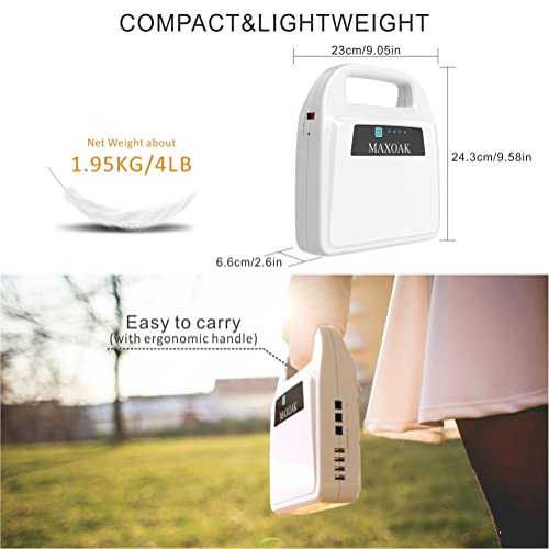 MAXOAK CPAP Battery Backup CPAP Power Bank Compatible with Airsense 10/Airsense 11/Airmini/Aircurve 10/S9/Dreamstation/System one Z1 Mini Travel Camping Emergency Power DC12/15/24V&USB5V