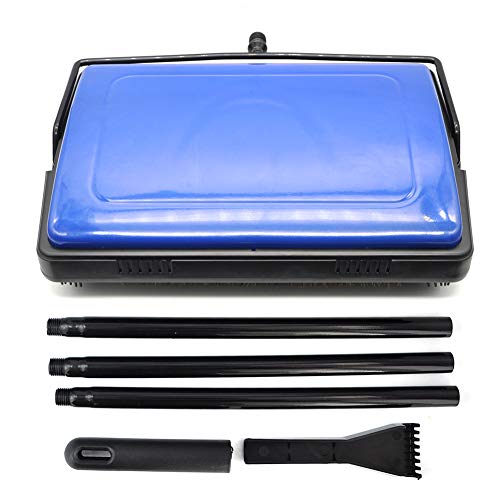 EZ SPARES Quiet Carpet Sweeper, Floor Sweeper with Horsehair Roller Brush Strong,Suitable for Carpet Cleaning Power,Bristle Sweeper,Great for House,Office,Kitchen,Carpet(Blue)