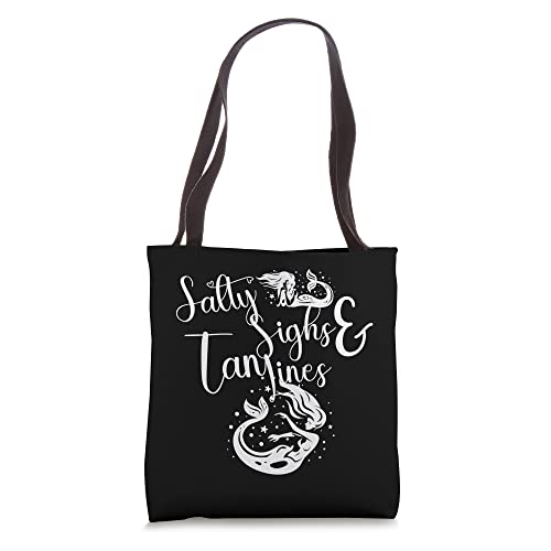 Salty Sighs & Tan Lines Summery Beach Tote Bag