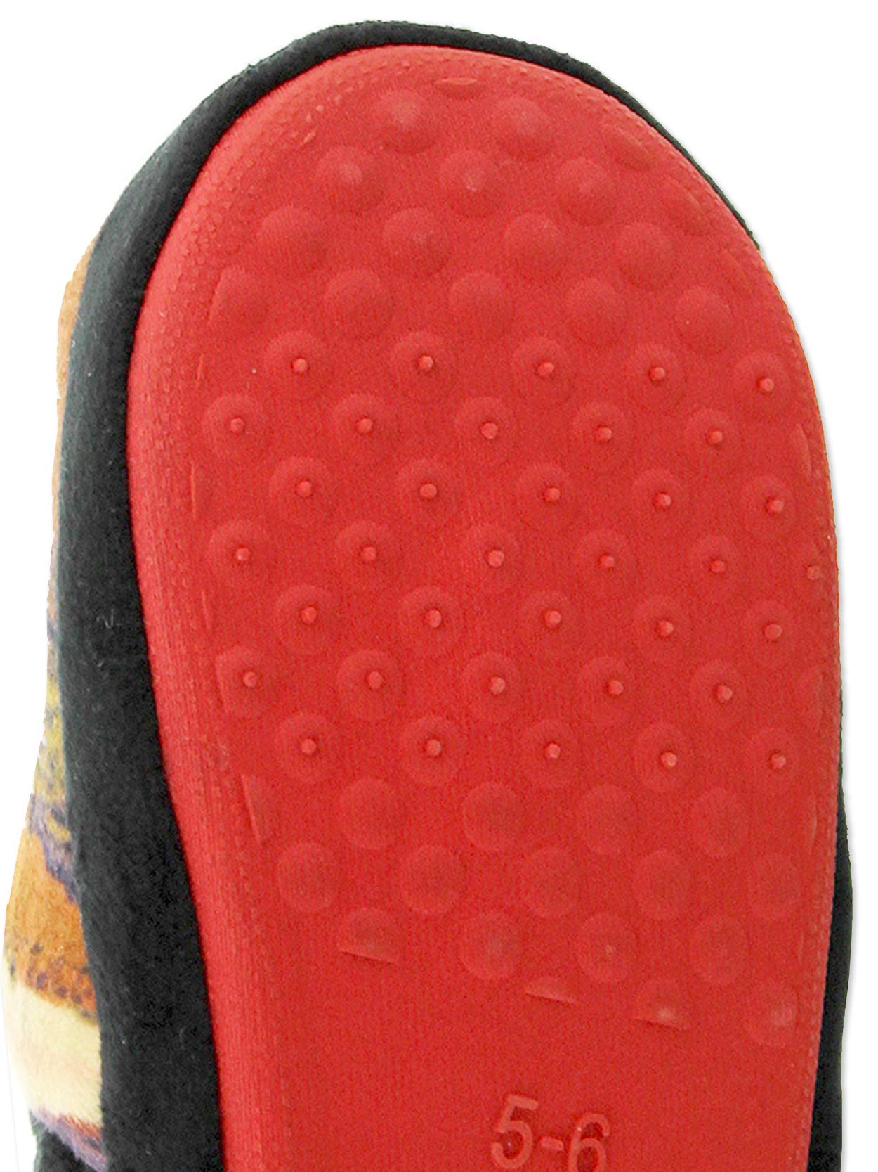 Disney Cars Lightning McQueen Tow Mater Toddler Boys Plush Aline Slippers (9-10 M US Toddler, Black/Red)