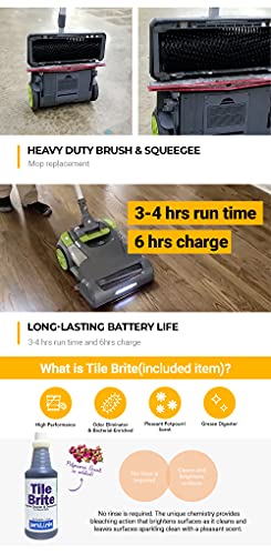 Janilink 14" Portable Upright Auto Scrubber Battery Operated