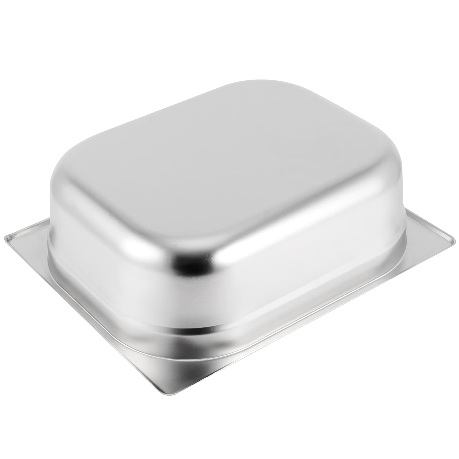 HEIHAK 4 Pack 1/2 Size x 4" Deep Steam Table Pan, Stainless Steel Steam Table Pan Hotel Pan for Hotel Family Events Personal Use