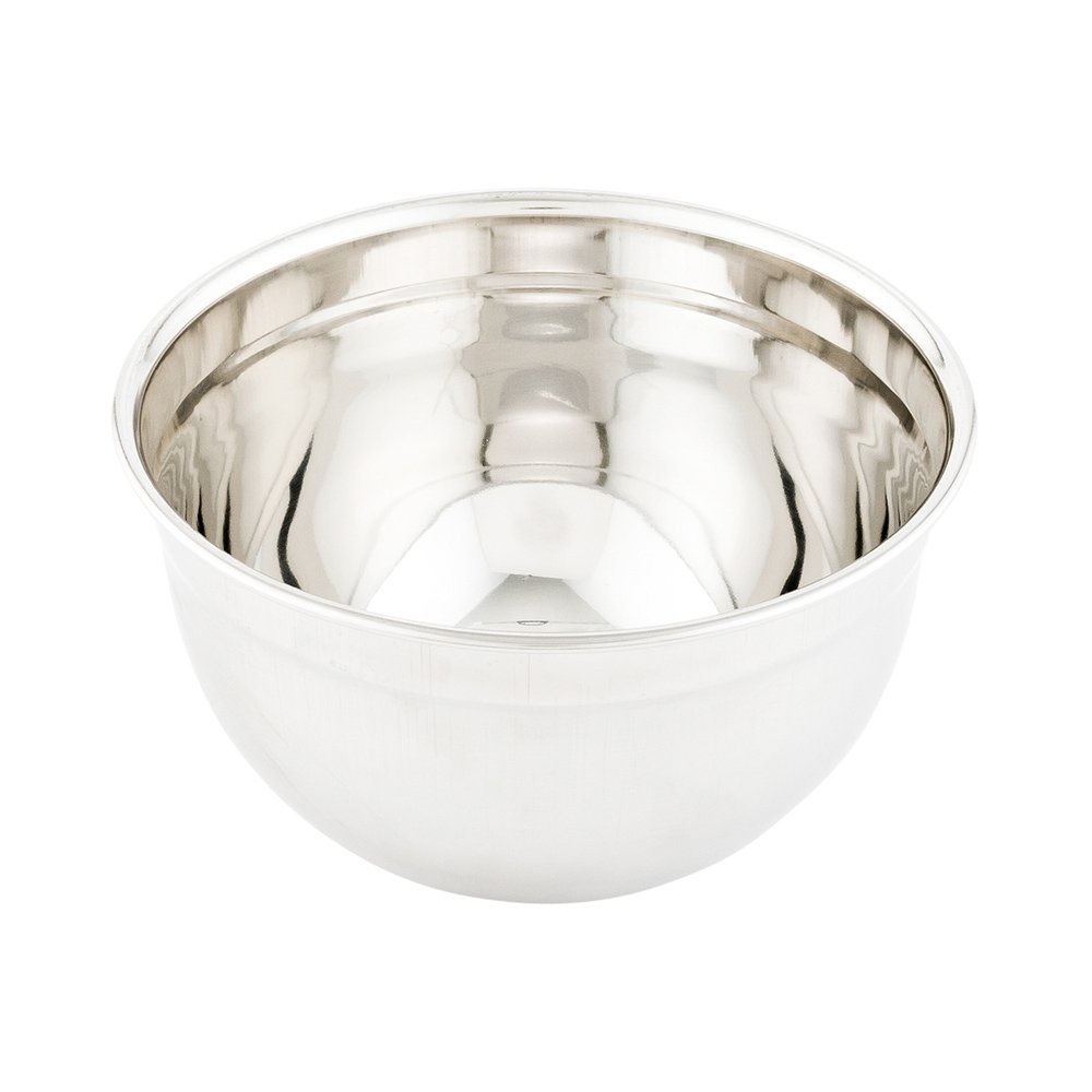 Restaurantware Met Lux 2 Quart Metal Mixing Bowls 1 German Deep Flour Bowl - Corrosion-Resistant Dishwasher-Safe Stainless Steel Metal Prep Bowl Durable For Baking And Cooking