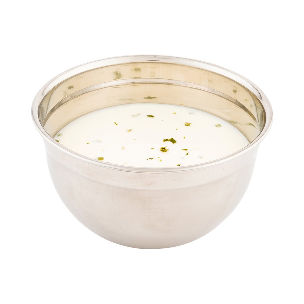 Restaurantware Met Lux 2 Quart Metal Mixing Bowls 1 German Deep Flour Bowl - Corrosion-Resistant Dishwasher-Safe Stainless Steel Metal Prep Bowl Durable For Baking And Cooking
