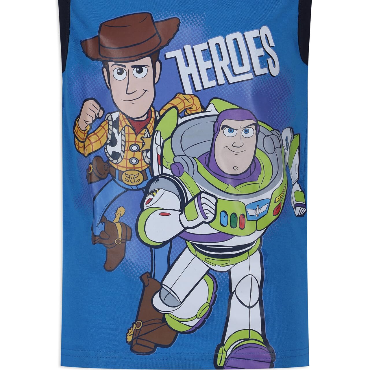 Disney Toy Story Woody & Buzz Lightyear Boys’ 2 Pack Tank Top for Toddler and Little Kids - Blue/Grey