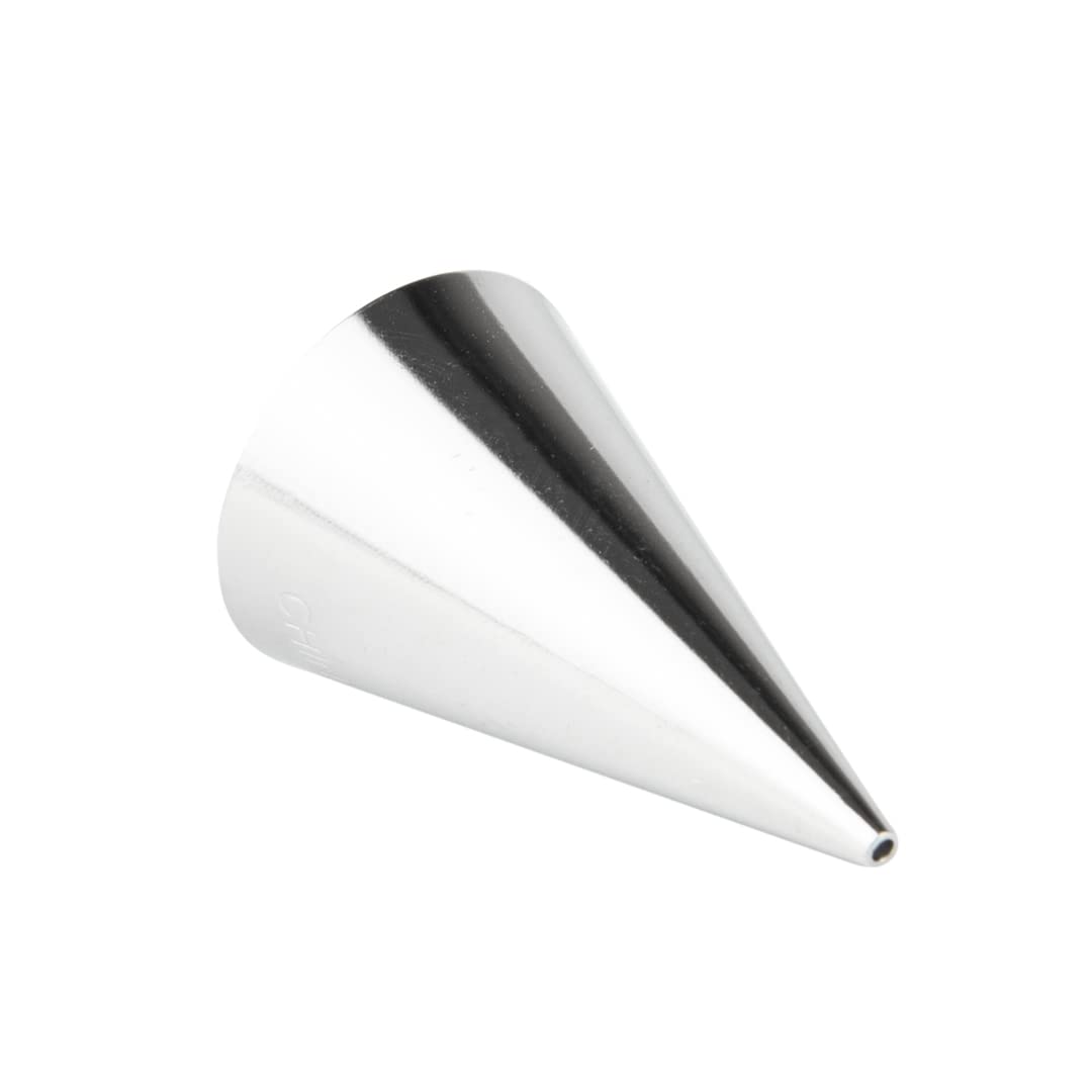 Restaurantware Pastry Tek Piping Tip 1 Round Round Tip For Icing - #1 Corrosion-Resistant Stainless Steel Icing Tip Dishwasher-Safe Decorate Cupcakes Cakes or Cookies