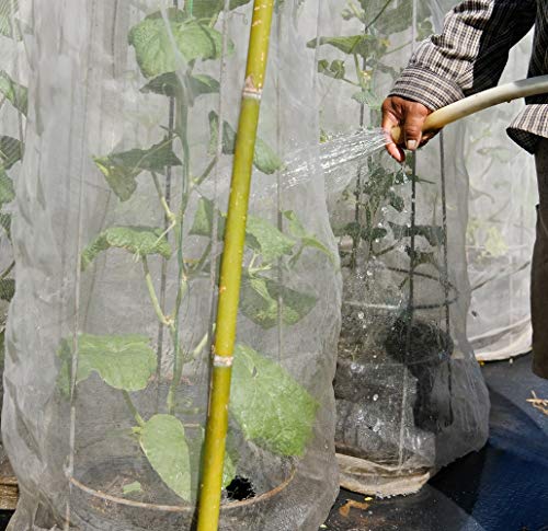 Garden Netting Pest Barrier: 4'x10'(2 Pack) Fine Bug Netting for Garden Protection Row Cover Raised Bed Screen Mesh Greenhouse Mosquito Net, Protecting Tree Plants Vegetable Flowers Fruits