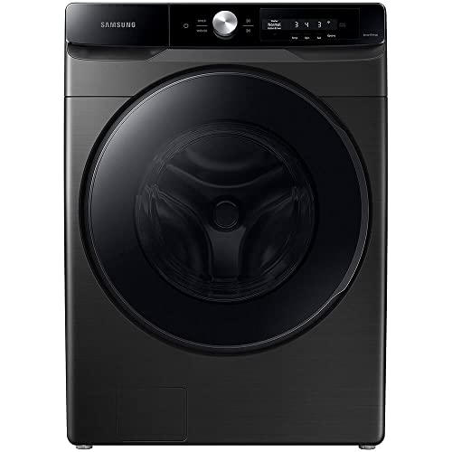 Samsung WF45A6400AV 4.5 Cu. Ft. Brushed Black Large Capacity Smart Dial Front Load Washer