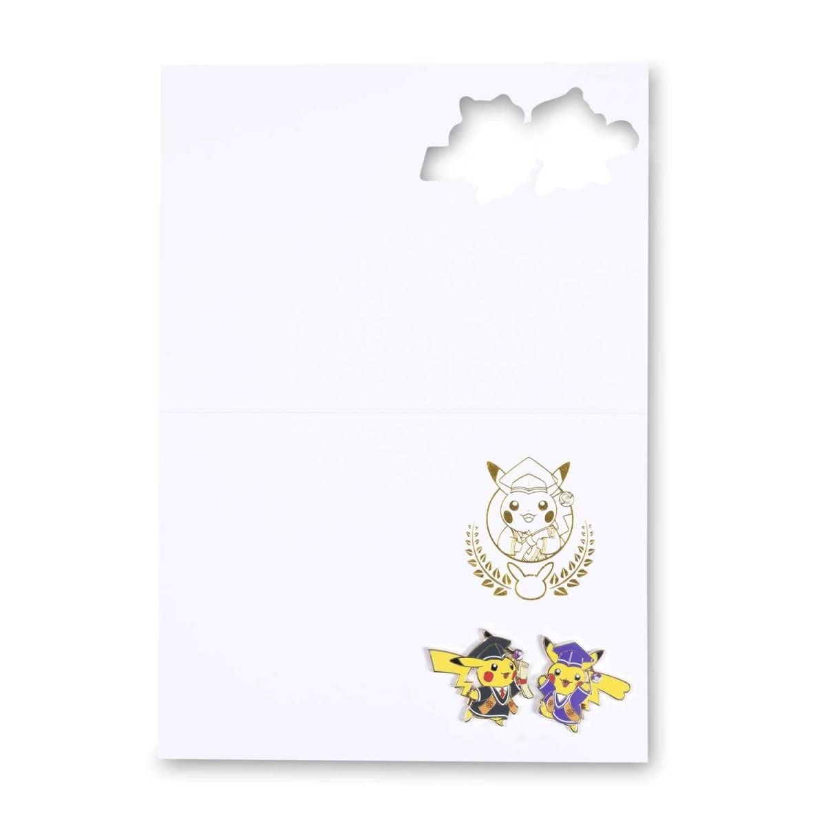 Pokémon Center: Graduation Pikachu 2023 Pokémon Pins & Greeting Card