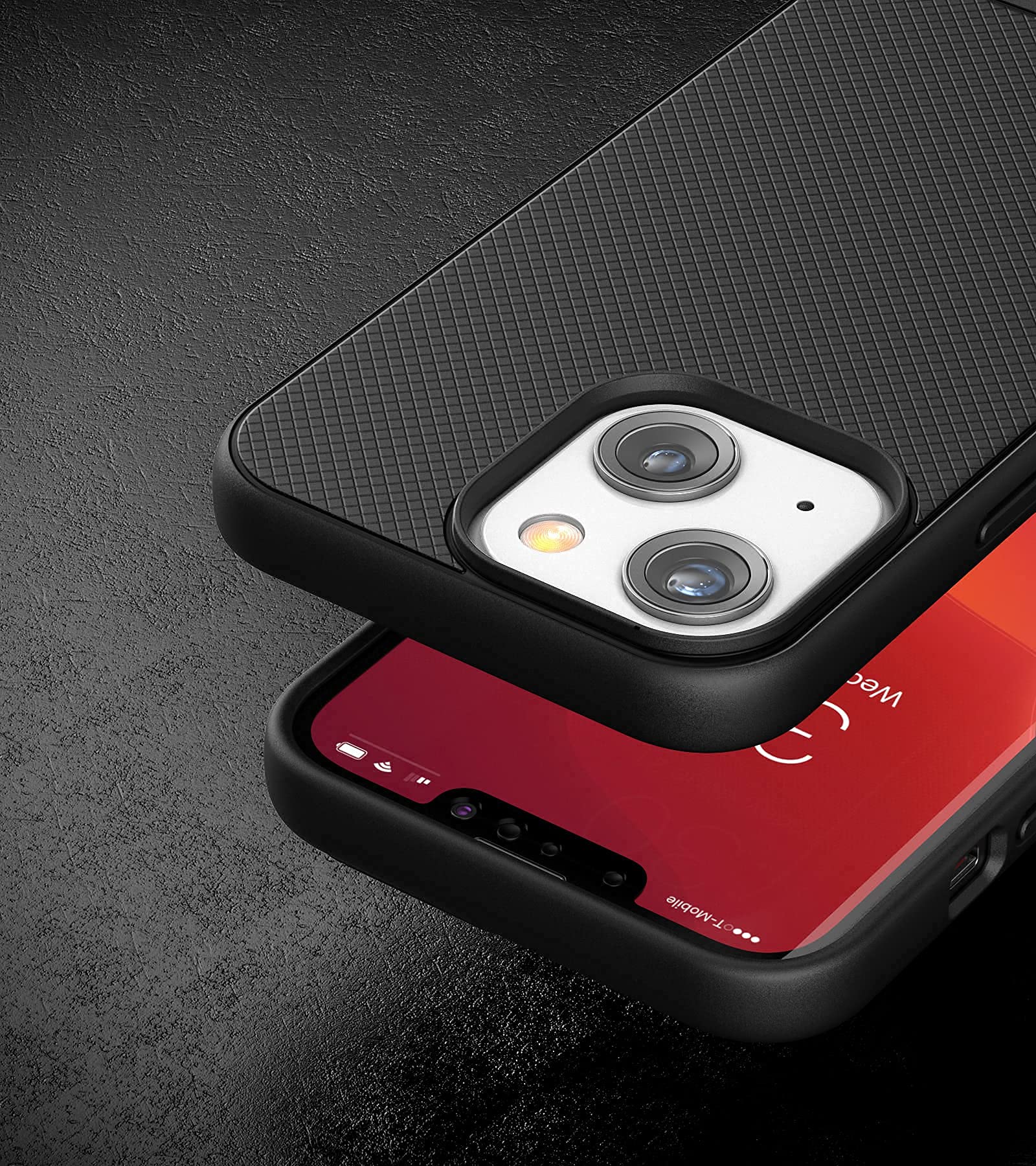 Encased Thin Armor Designed for iPhone 13 Mini Belt Clip Case, Slim Fit Phone Case with Holster (iPhone 13 Mini)