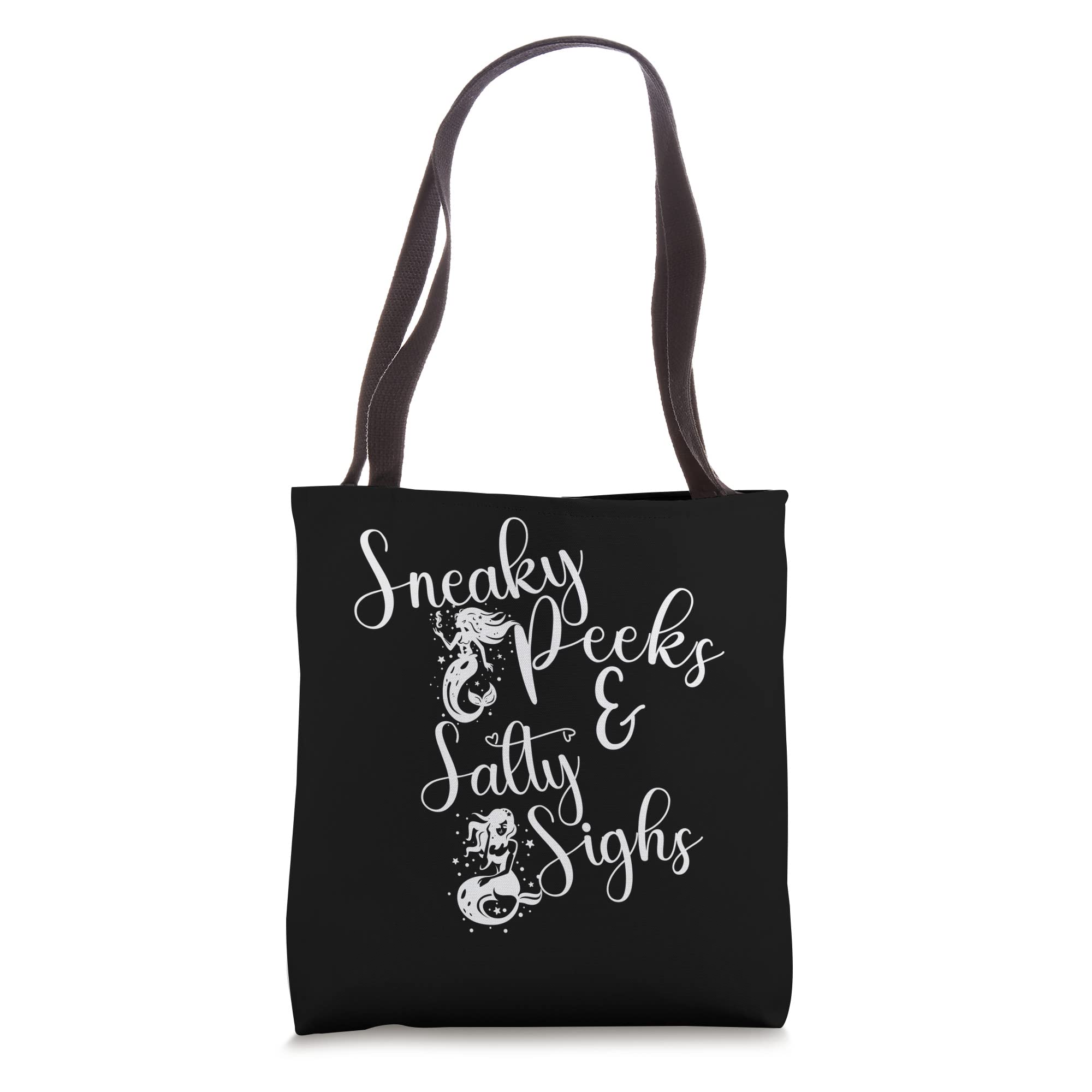 Sneaky Peeks & Salty Sighs Summery Beach Tote Bag