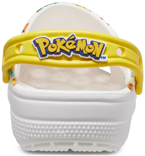 Crocs Unisex Classic Pikachu Clogs, Pokemon Shoes, White/Multi, Numeric_5 US Men
