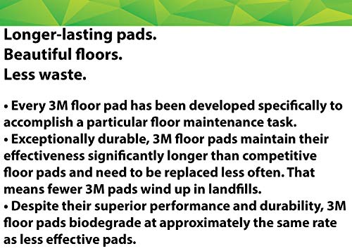 3M White Super Polish Pad 4100, 20 in (508 mm), 5 Pads/Case
