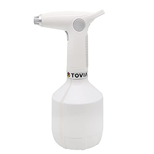 T TOVIA 1L Electric Plant Mister Spray Bottle for Indoor/Outdoor Plants, Electric Watering Can with Adjustable Copper Spout, Automatic Plant Watering Devices, for Hair, Cleaning Home, Gardening
