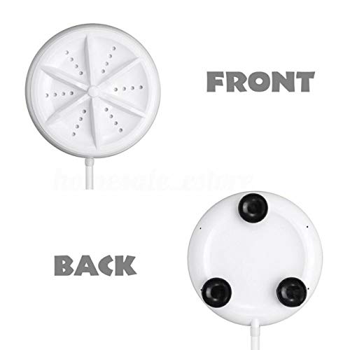 YoBuyBuy Turbo Washing Machine Portable Travel Washer Air Bubble and Rotating Mini Washing Machine,White
