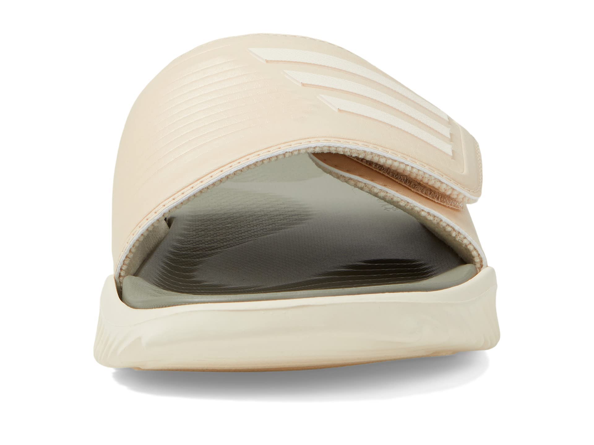 adidas Unisex Alphabounce 2.0 Slides Sandal, Sand Strata/Silver Pebble/Wonder White, 9 US Men